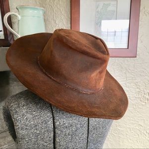 Minnetonka Accessories | Leather Cowboy Hat | Poshmark